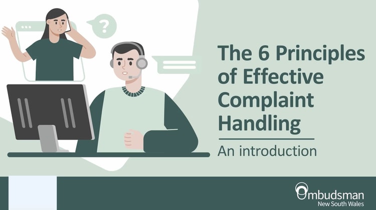 NSW Ombudsman | 6 principles for effective complaint management